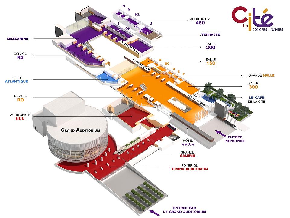 Plan Cité des Congrès - Congrès NANTES 2024